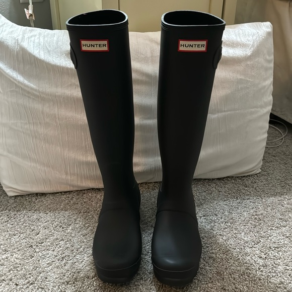 Hunter | Shoes | Hunter Original Matte Black Rain Boot Size 8 | Poshmark
